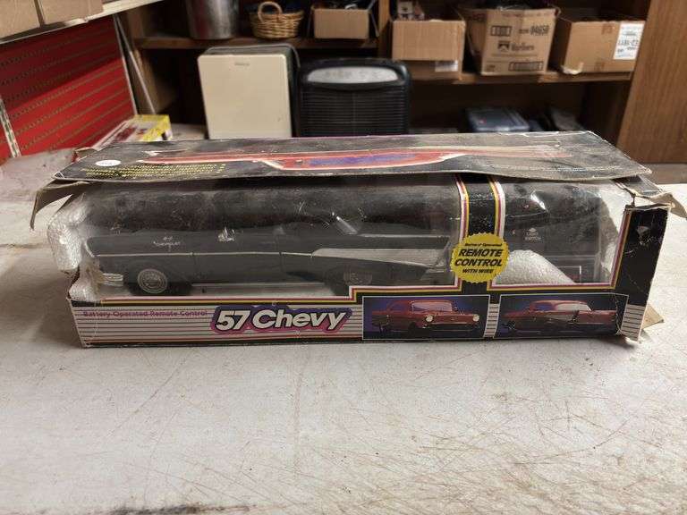 BATTERY OPERATED 57 CHEVY REMOTE CONTROL CAR WITH WIRE - Isabell Auction