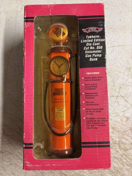 TOKHEIM DIE-CAST VOLUMETER GAS PUMP BANK 1:12 SCALE - Isabell Auction