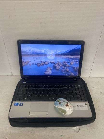 GATEWAY LAPTOP w/ BAG, MOUSE, AND CHARGER - Isabell Auction
