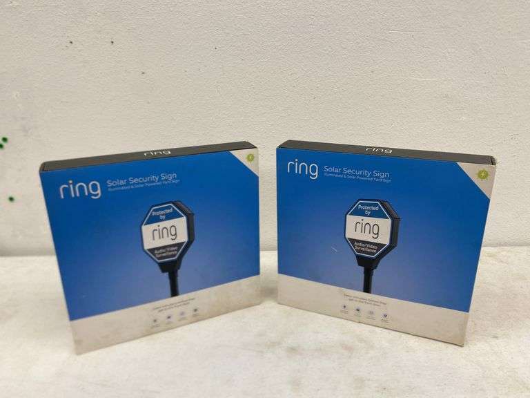 RING SOLAR SECURITY SIGN - Isabell Auction