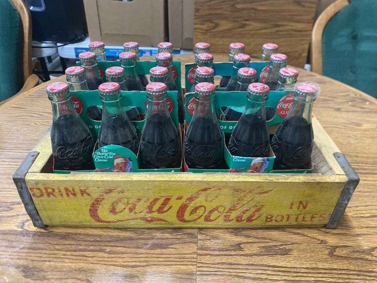 24CT. COCA-COLA BOTTLES IN 6-PACK CONTAINERS AND WOODEN CRATE - Isabell ...