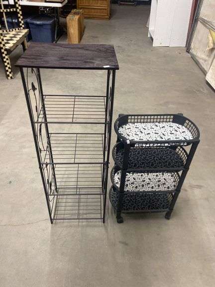 43H”x15W” x 12D” METAL SHELF AND 29” ORGANIZER - Isabell Auction