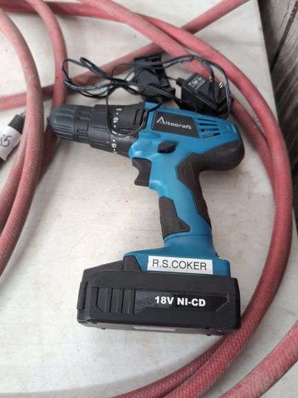 ALTOCRAFT 18V. CORDLESS DRILL WITH BATTERY & CHARGER - Isabell Auction