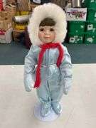 HAMILTON COLLECTION PORCELAIN WINTER DOLL - Isabell Auction