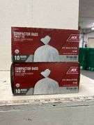 (2) CT. (10) BAGS EACH, (18) GALLON COMPACTOR BAGS, TWIST TIE - Isabell ...
