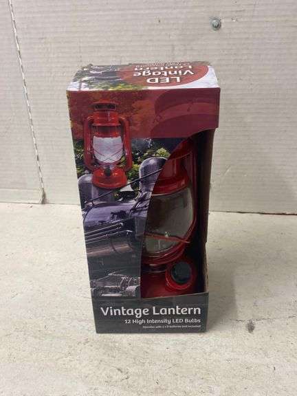 RED LED LANTERN - Isabell Auction