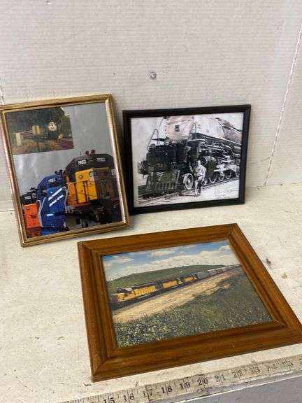 (3) FRAMED RAILROAD PICTURES - Isabell Auction