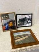 (3) FRAMED RAILROAD PICTURES - Isabell Auction