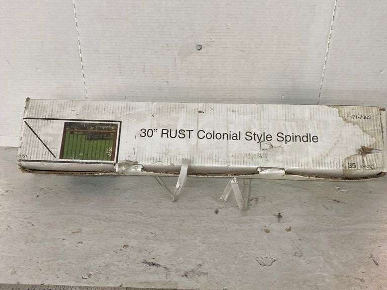 30” RUST COLONIAL STYLE SPINDLE - Isabell Auction