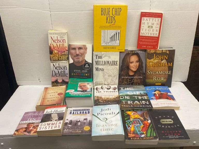 ASSORTED BOOKS INCLUDING STEVE JOBS BIOGRAPHY, THE MILLIONARE MIND ...