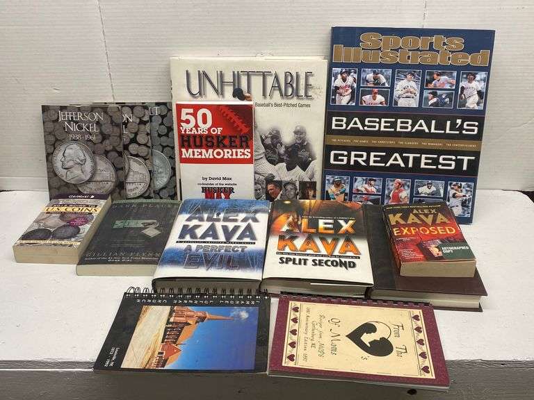 ASSORTED BASEBALL BOOKS, ALEX KAVA, NEBRASKA BOOKS, ECT. - Isabell Auction