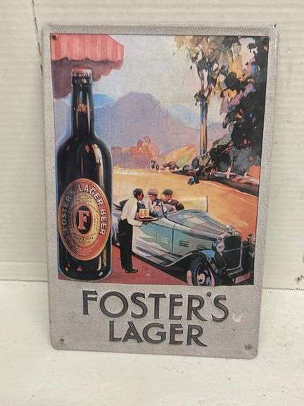 8” x 12” FOSTER’S LAGER SIGN - Isabell Auction