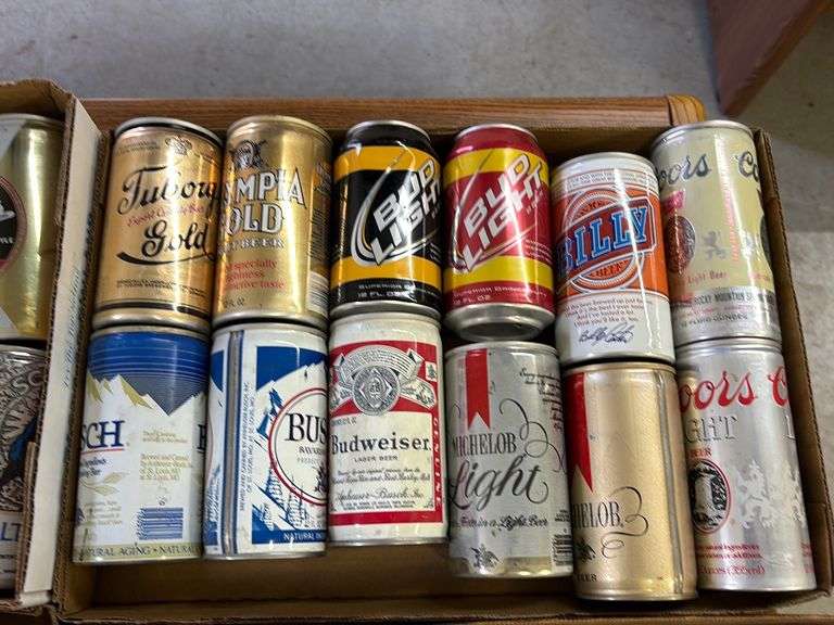 ASSORTED COLLECTABLE BEER CANS - Isabell Auction