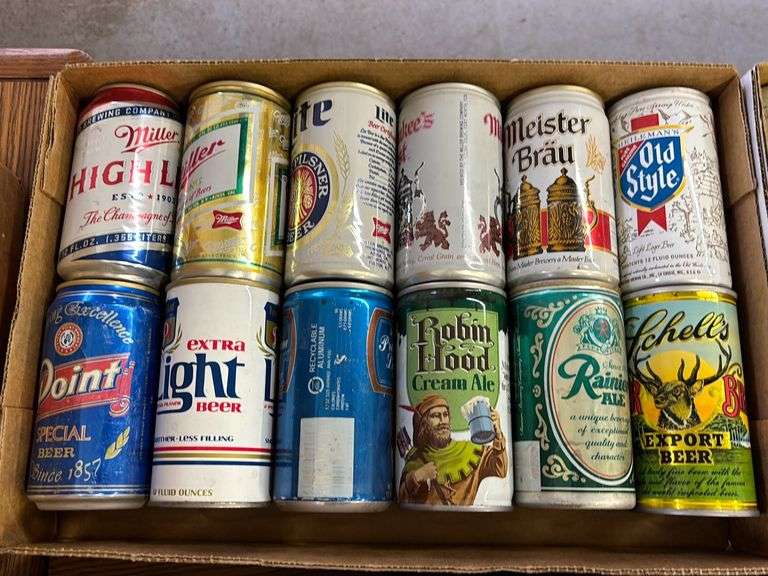 ASSORTED COLLECTABLE BEER CANS - Isabell Auction