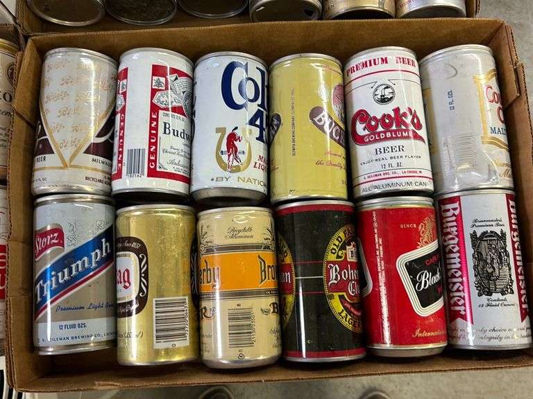 ASSORTED COLLECTABLE BEER CANS - Isabell Auction