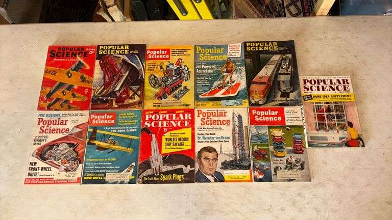 1930’S 1940’ 1950’S 1960’S POPULAR SCIENCE MAGAZINES - Isabell Auction