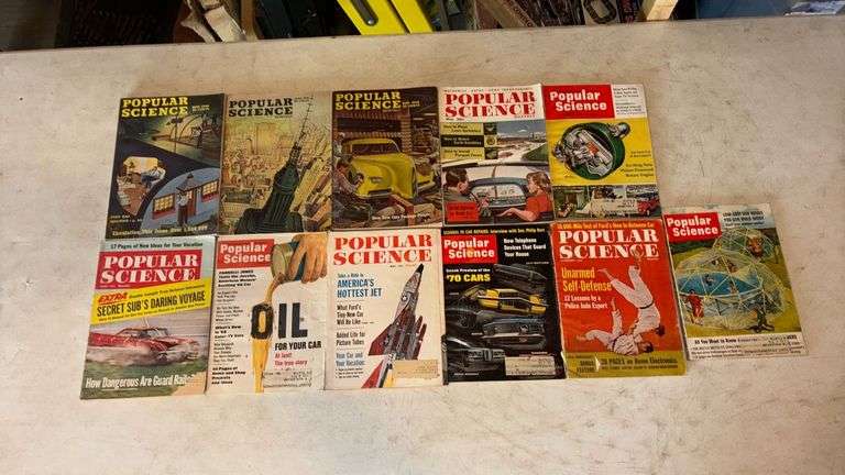 1940’ 1950’S 1960’S POPULAR SCIENCE MAGAZINES - Isabell Auction