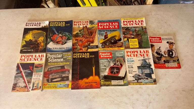 1940’ 1950’S 1960’S POPULAR SCIENCE MAGAZINES - Isabell Auction