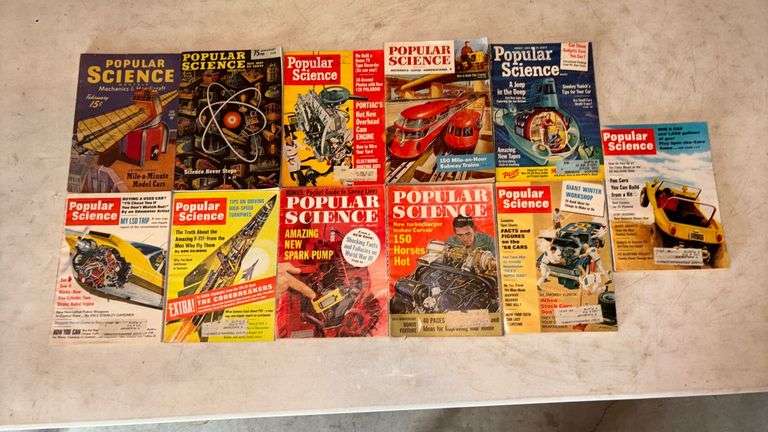 1940’ 1950’S 1960’S POPULAR SCIENCE MAGAZINES - Isabell Auction