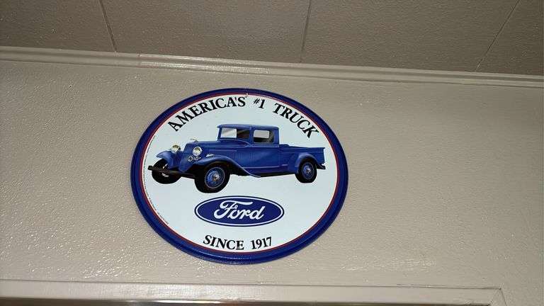 12” X 12” METAL FORD SIGN - Isabell Auction
