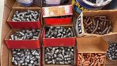 ASSORTED SHOT, BULLETS, BLUE AND RUST REMOVER, ETC. - Isabell Auction