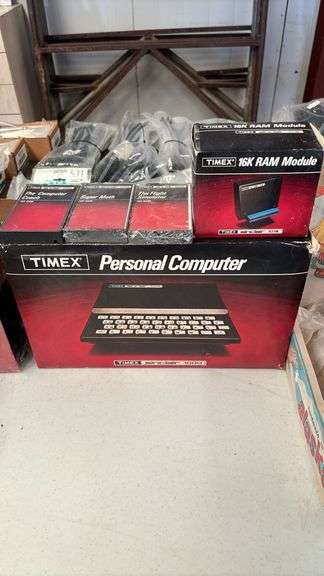 VINTAGE TIMEX PERSONNEL COMPUTER WITH RAM MODULE AND CASSETTES ...