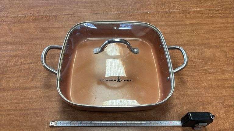12” COPPER CHEF SKILLET WITH LID - Isabell Auction