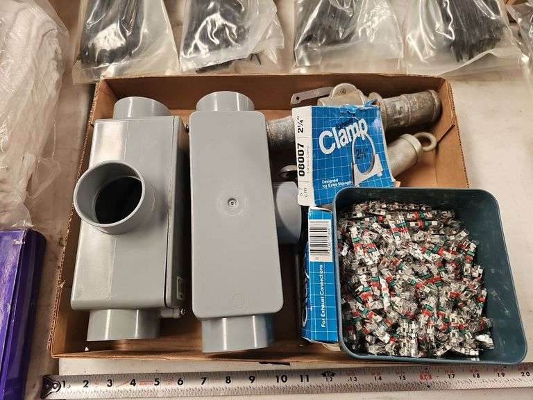 ASSORTED CONNECTORS, CAM-LOCK FITTING, CLAMPS, JUNCTION BOXES - Isabell ...