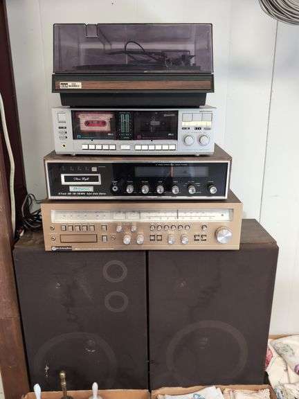 ASST'D VINTAGE STEREO COMPONENTS & SPEAKERS (UNTESTED) - Isabell Auction