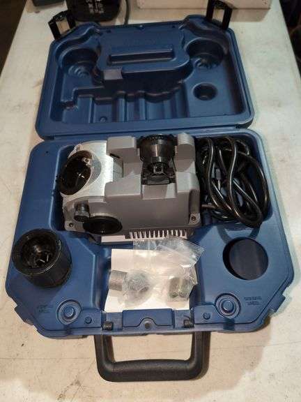 (G) DRILL DOCTOR ELEC. DRILL BUT SHARPENER WITH CASE - Isabell Auction