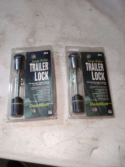 (G) (2) SURGE BRAKE TRAILER LOCKS - Isabell Auction