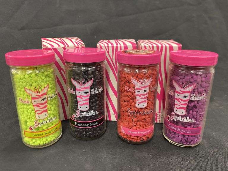 PINK ZEBRA CANDLE SPRINKLES - Isabell Auction