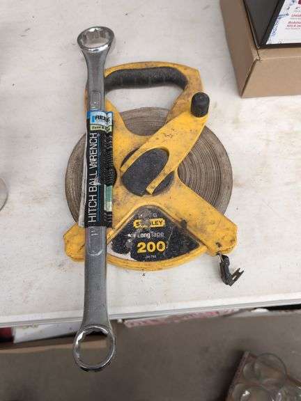 200-FT. TAPE MEASURE & HITCH BALL WRENCH - Isabell Auction