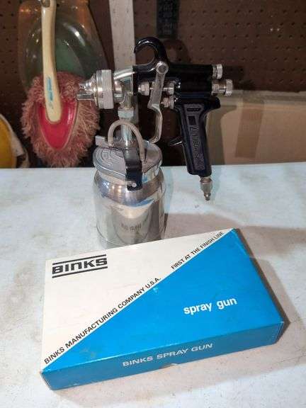 (G) BINKS AIR PAINT SPRAY GUN - Isabell Auction