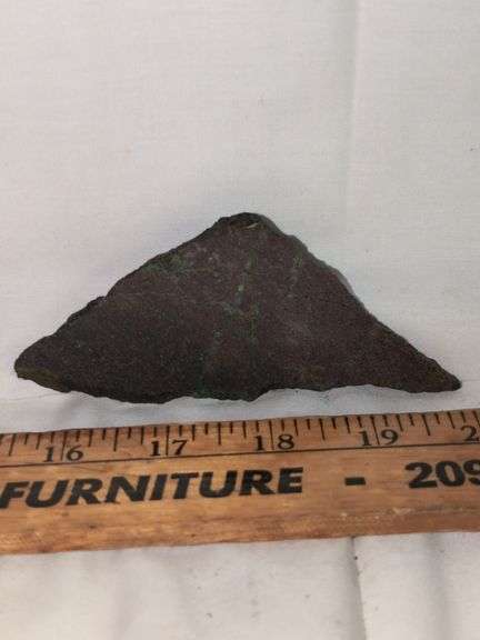 (G) GREEN CALCITE LINE SLICE - Isabell Auction