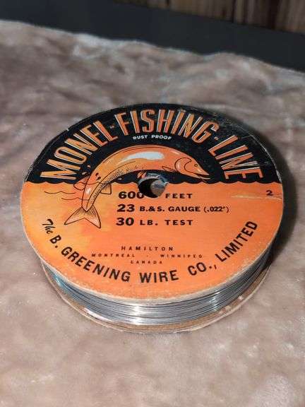 (BASE) VINTAGE MONEL RUST PROOF FISHING LINE - Isabell Auction