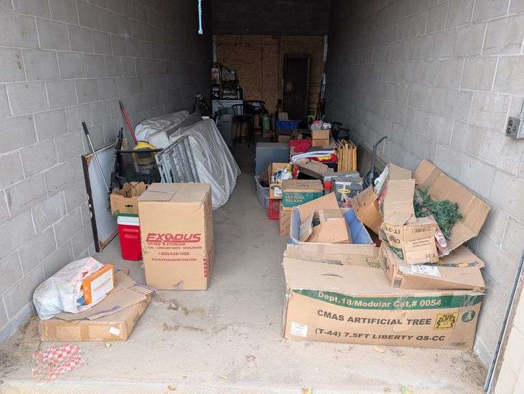 STORAGE UNIT #A18 (10X20) (BUYING IN ENTIRETY) (MUST BE VACANT BY 12/13 ...