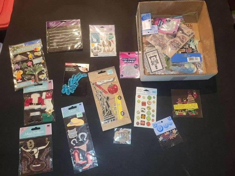 (O) ASSORTED SCRAPBOOKING STICKERS, BLING, JOLEE'S DIMENSIONAL STICKERS ...