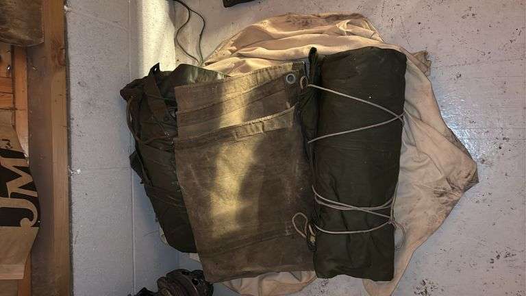 CANVAS TARPS, TIRE COVERS - Isabell Auction