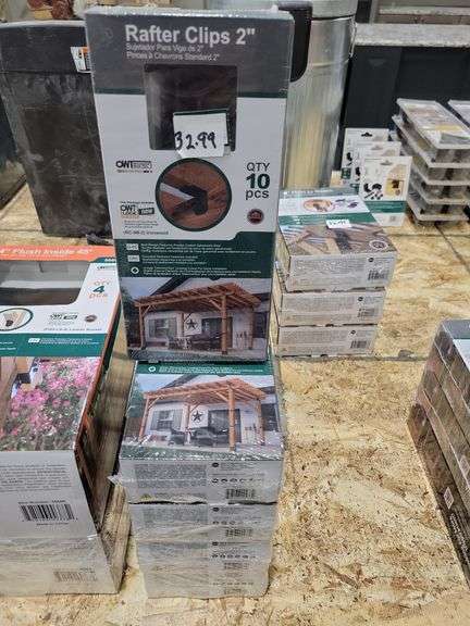 (5) BOXES 10PC. RAFTER CLIPS 2" - Isabell Auction