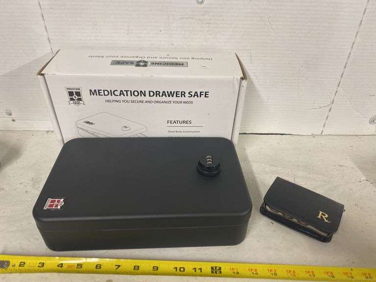 MEDICATION DRAWER SAFE WITH RX PILL CASE - Isabell Auction