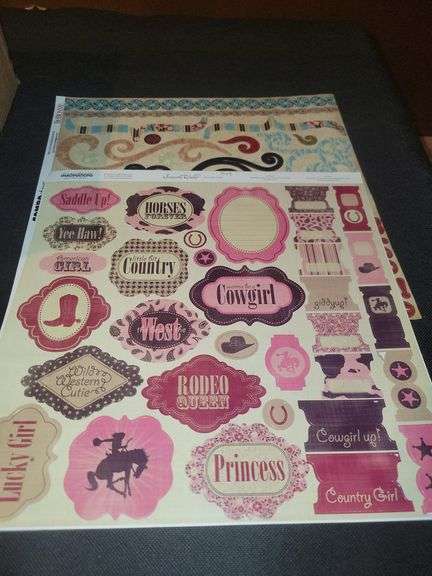 (O) ASSORTED SCRAPBOOKING STICKER SHEETS, ETC. - Isabell Auction