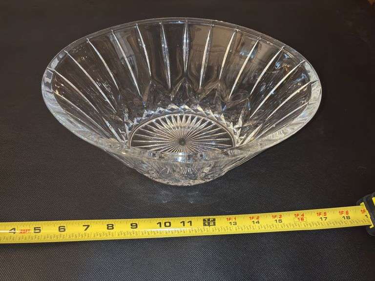 (DR) 5”T OVAL CRYSTAL SERVING BOWL - Isabell Auction