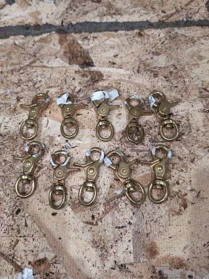 (10) 1/2" ROUND EYE SWIVEL TRIGGER SNAPS - Isabell Auction