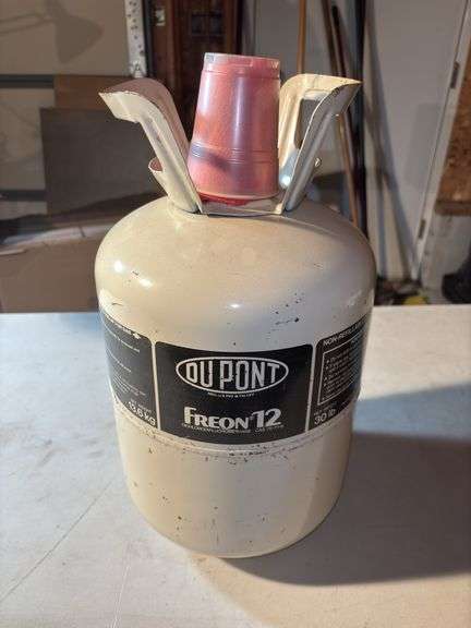 FREON 12 APPROXIMATELY 3/4 FULL - Isabell Auction
