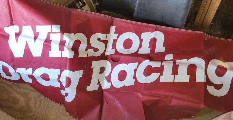 (UP) WINSTON DRAG RACING BANNER - Isabell Auction