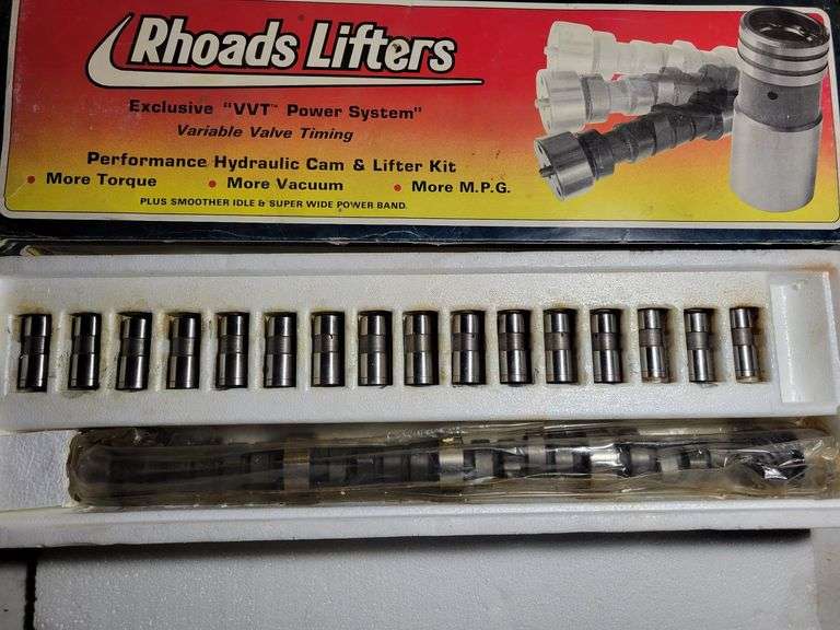 RHOADS LIFTERS, HYDRAULIC CAM & LIFTER KIT - Isabell Auction
