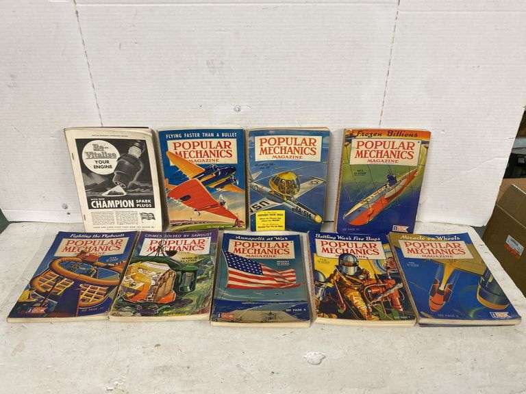 ASSORTED POPULAR MECHANICS MAGAZINE 25 CENT BOOKS - Isabell Auction