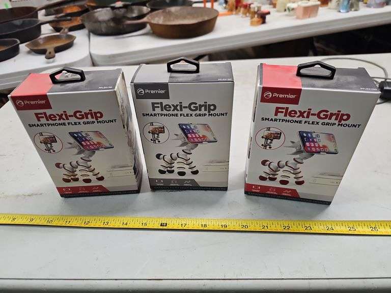3 CT.. FLEXI-GRIP PHONE HOLDERS - Isabell Auction