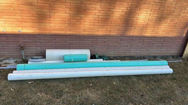(OUT) ASSORTED PVC PIPE, ETC. - Isabell Auction